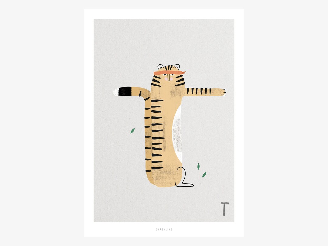 Poster Mural / ABC Kids T / ABC Poster, Animal Alphabet, Letters ...