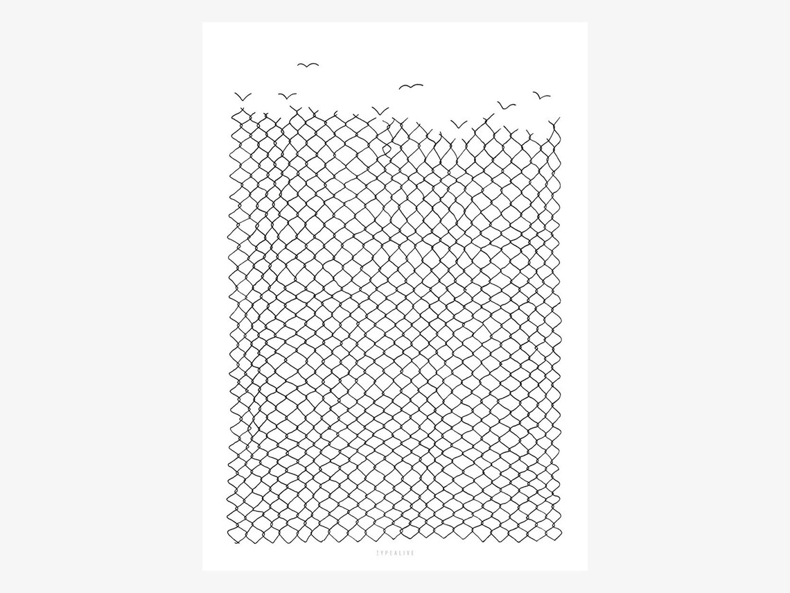 Print / Boundless / Black and White Poster in Different Sizes - Etsy