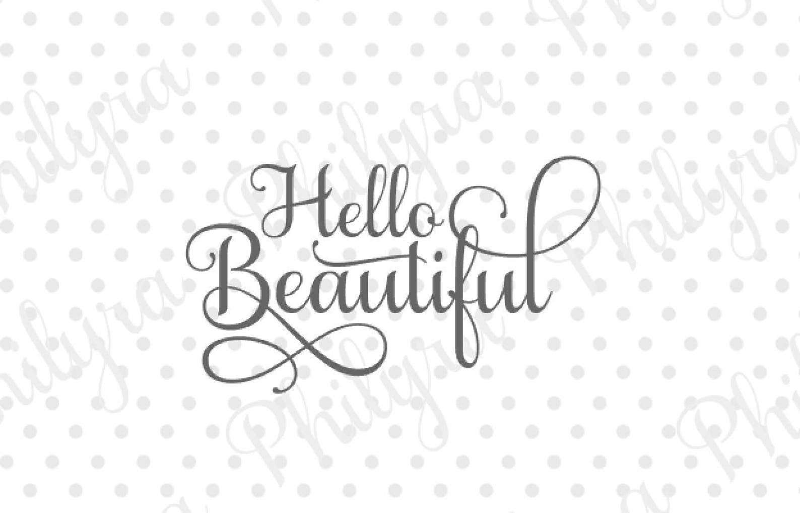Hello Beautiful Hello Beautiful Svghello Svg Wedding Svg - Etsy