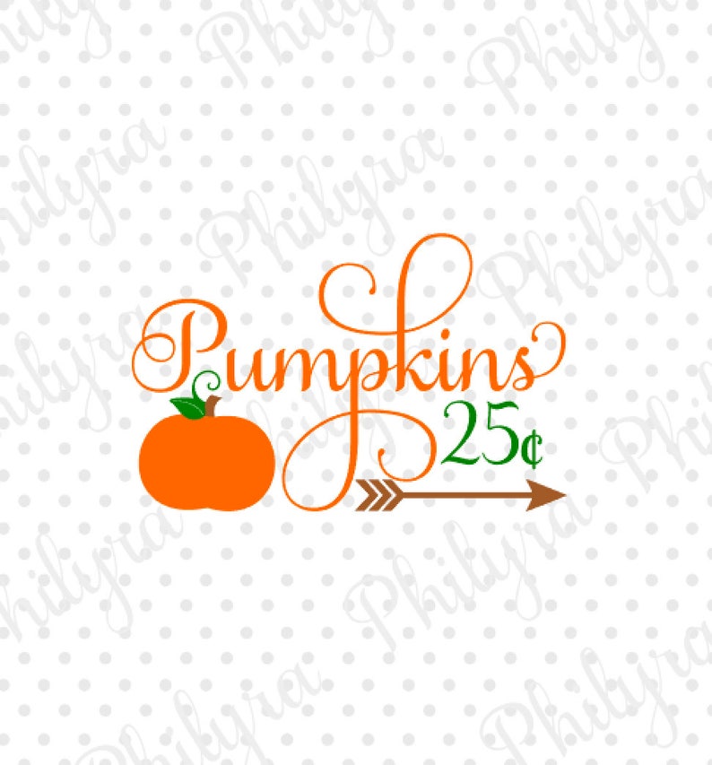 Pumpkins 25 Cents Pumpkins Halloween Digital Cutting - Etsy
