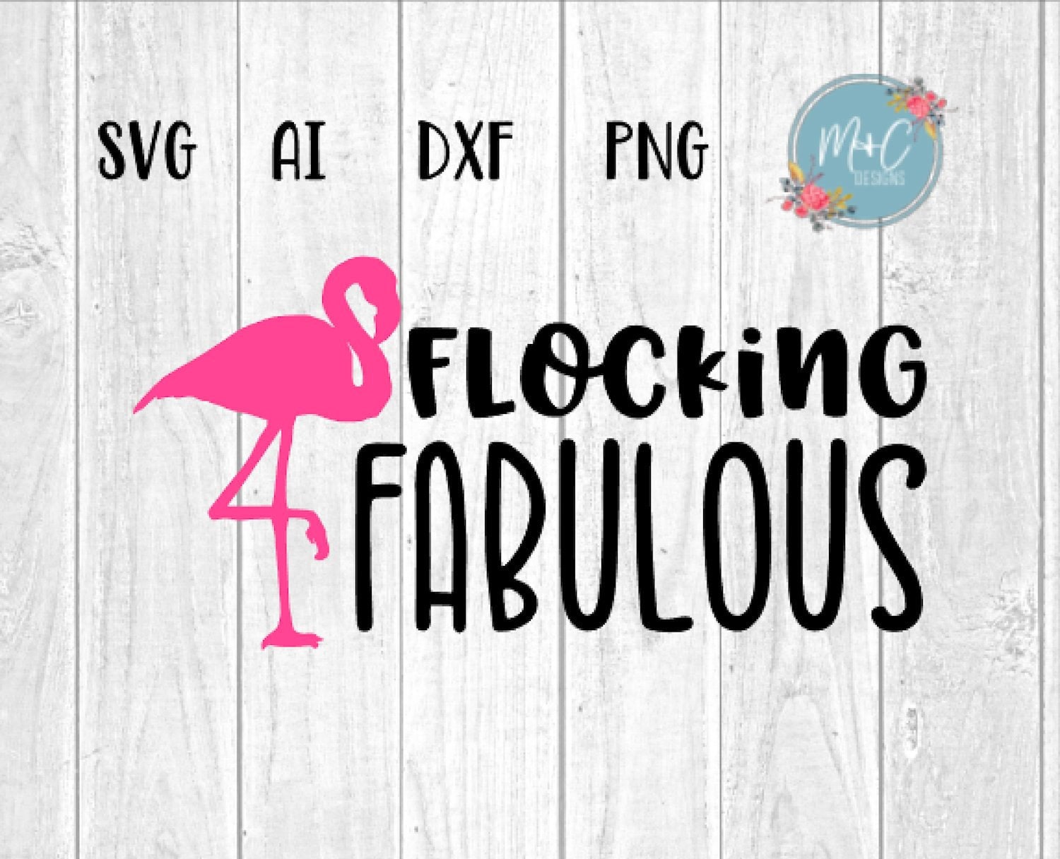 Flocking Fabulous Beach Summer Flamingo SVG Cutting | Etsy