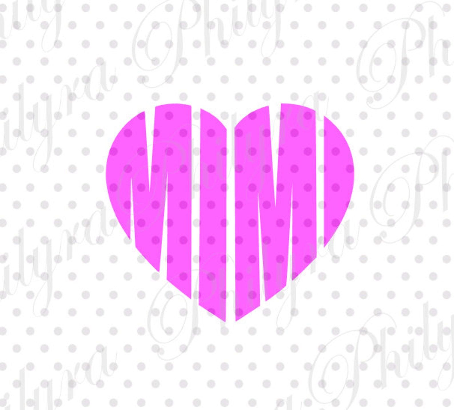Mimi Heart Svg Sign Svg Christmas Svg Digital Cutting File | Etsy