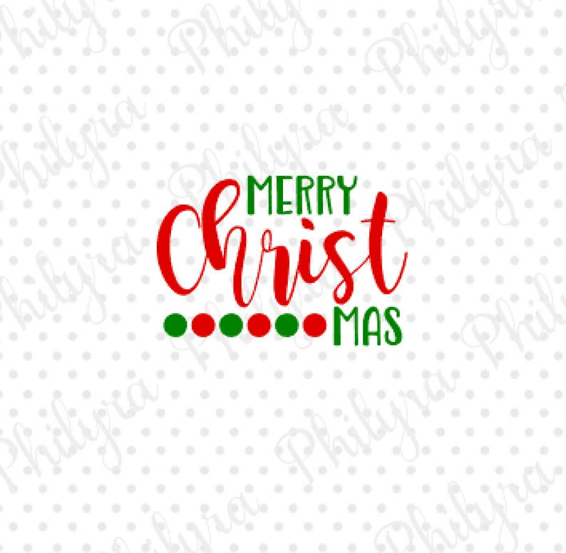 Merry Christ Mas Svg Sign Svg Christmas Svg Digital Cutting | Etsy