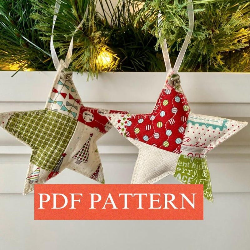Patchwork Star for Tree - Etsy