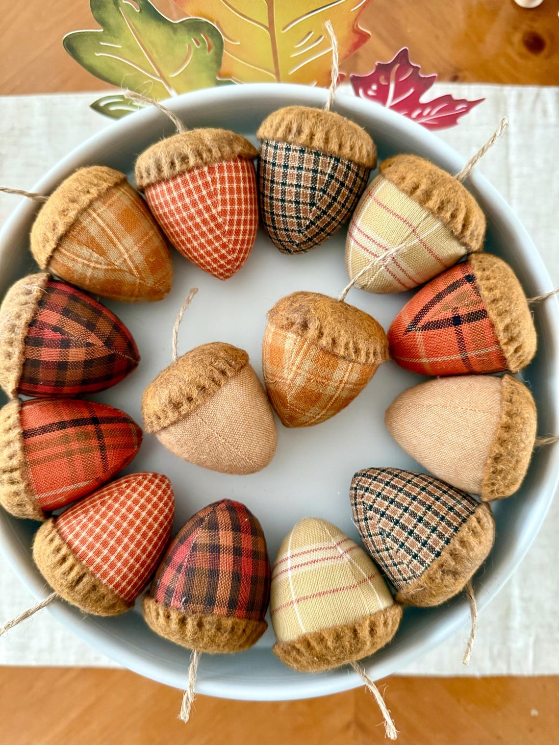 Handmade Stuffed Autumn and Fall Fabric Acorns - Etsy