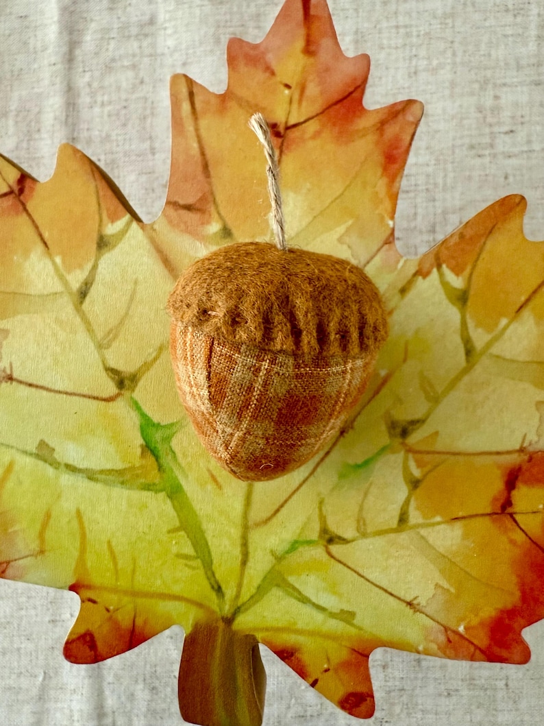 Handmade Stuffed Autumn and Fall Fabric Acorns - Etsy