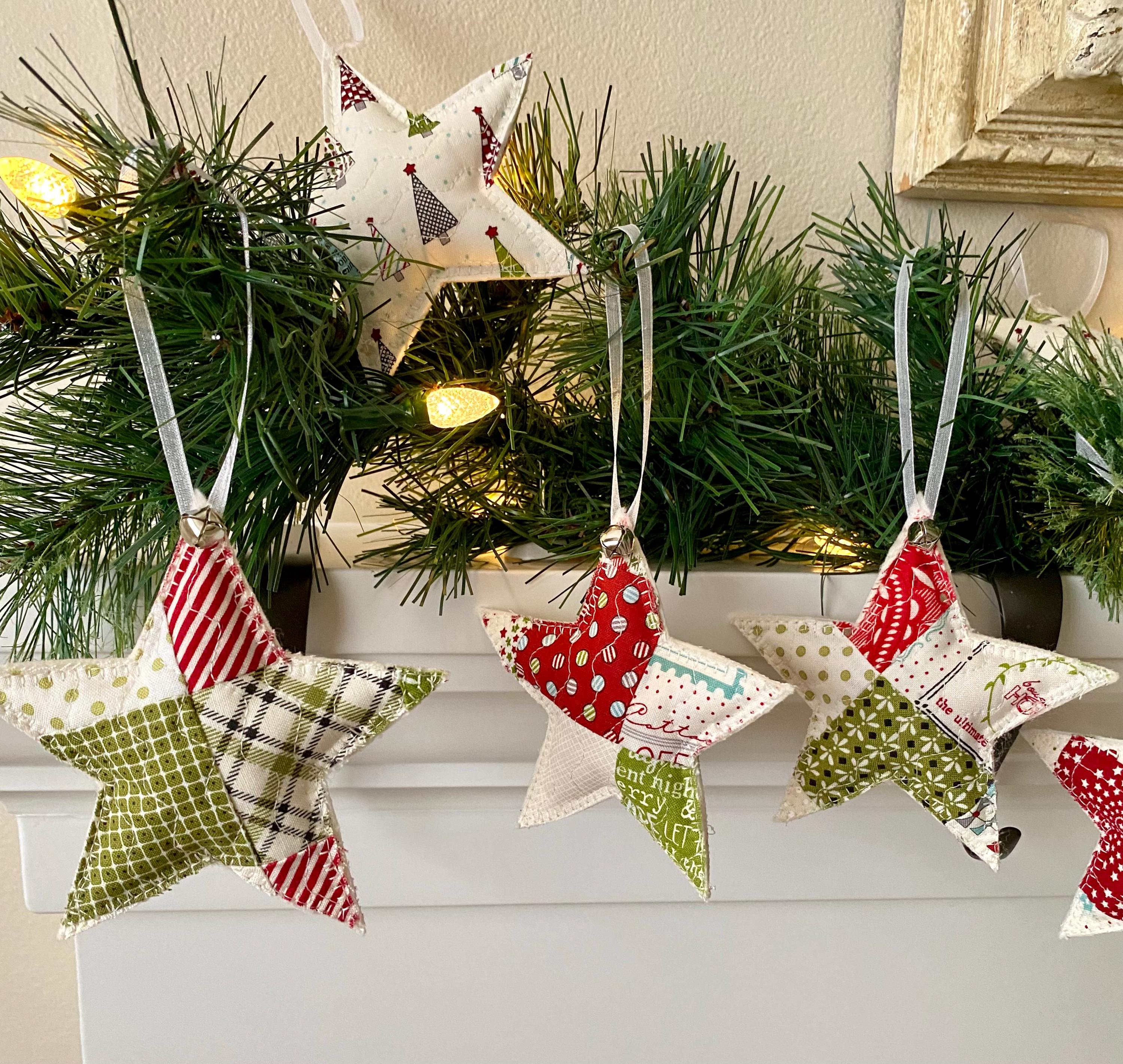 Patchwork Star Ornament 4 1/4” PDF PATTERN - Etsy