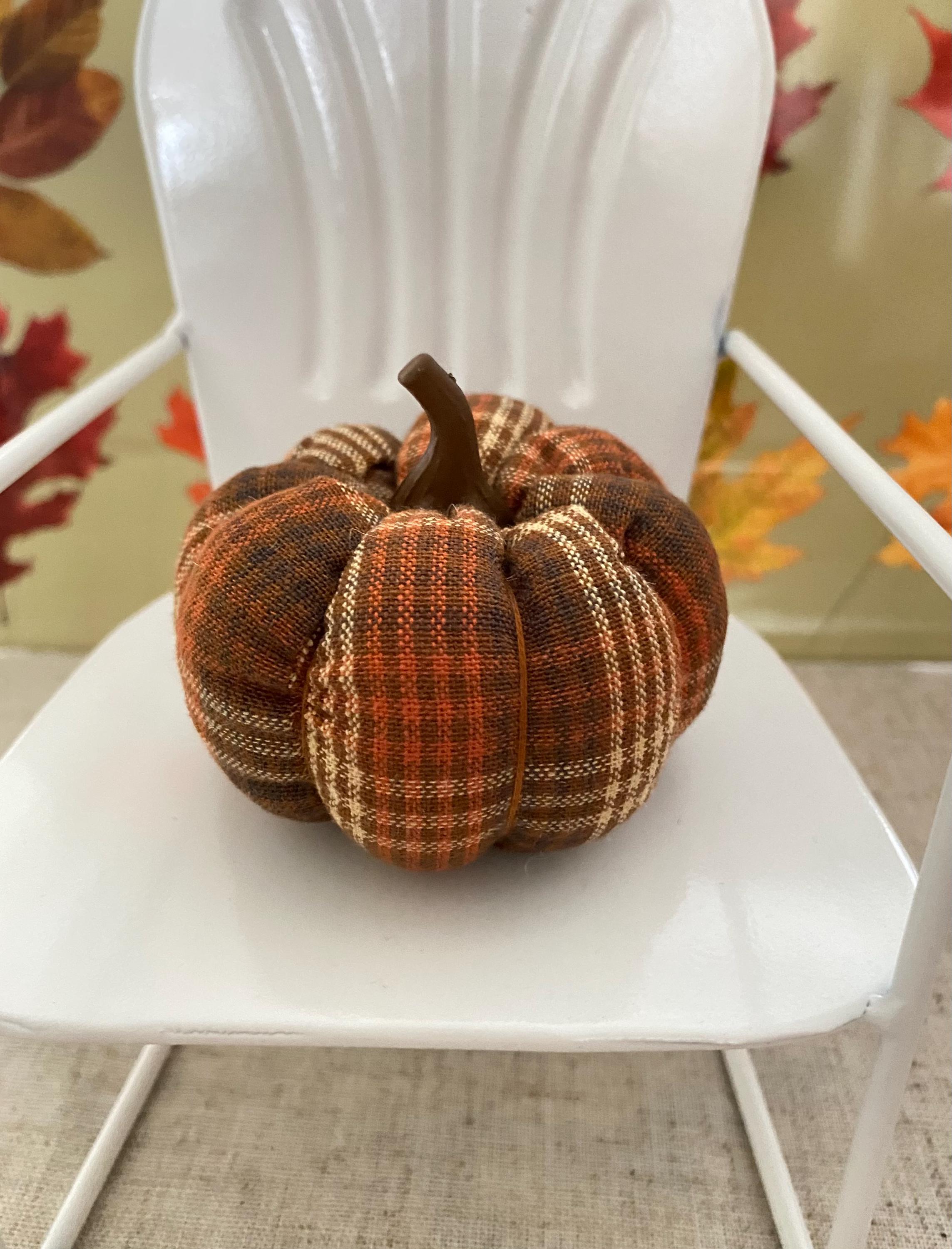Handmade Plaid Flannel Fabric Pumpkins: Fall Harvest Decor - Etsy