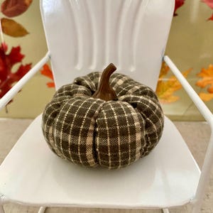 Handmade Plaid Flannel Fabric Pumpkins: Fall Harvest Decor - Etsy