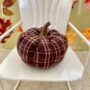 Handmade Plaid Flannel Fabric Pumpkins: Fall Harvest Decor - Etsy