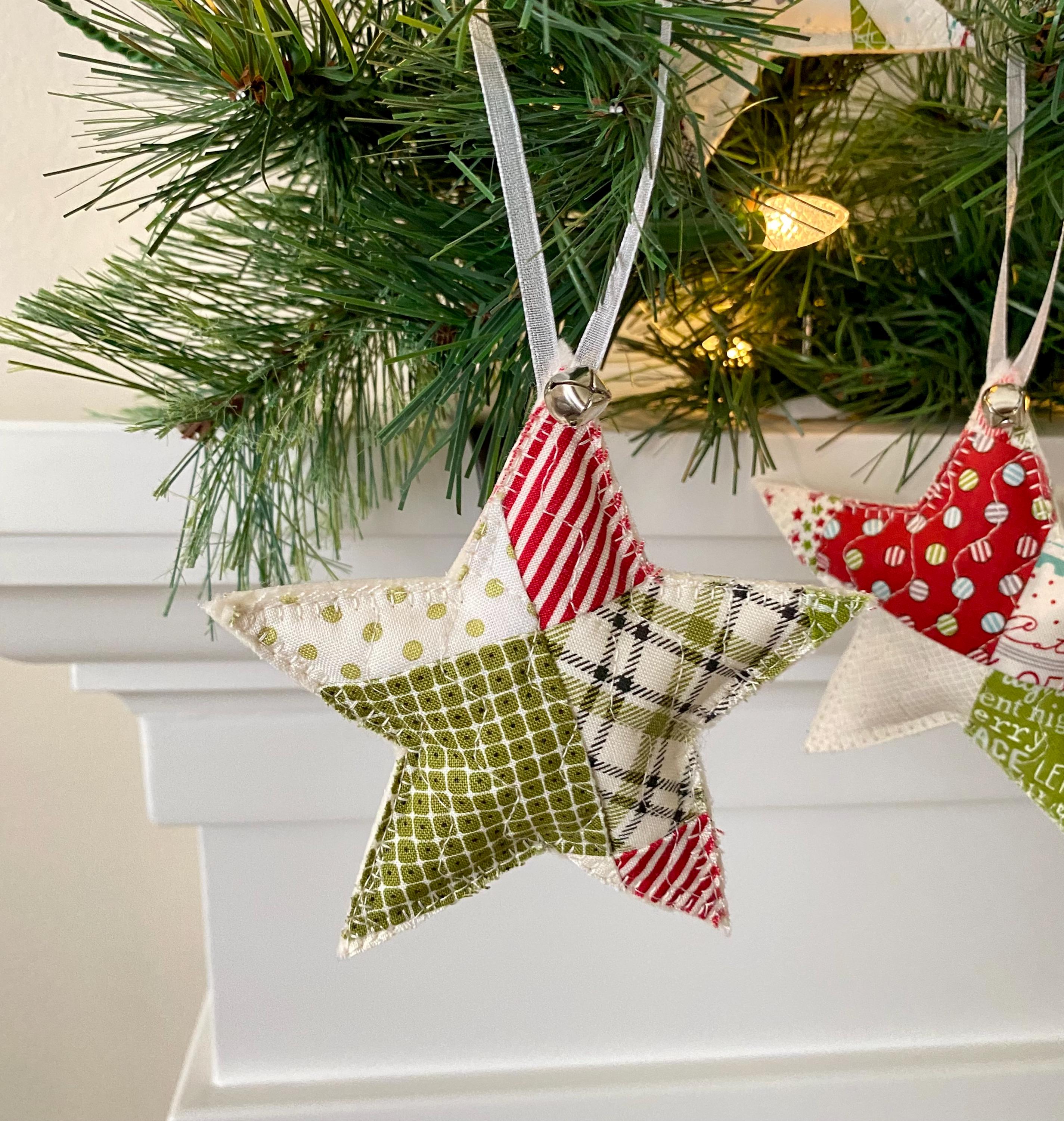 Patchwork Star Ornament 4 1/4” PDF PATTERN - Etsy