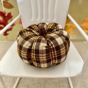 Handmade Plaid Flannel Fabric Pumpkins: Fall Harvest Decor - Etsy