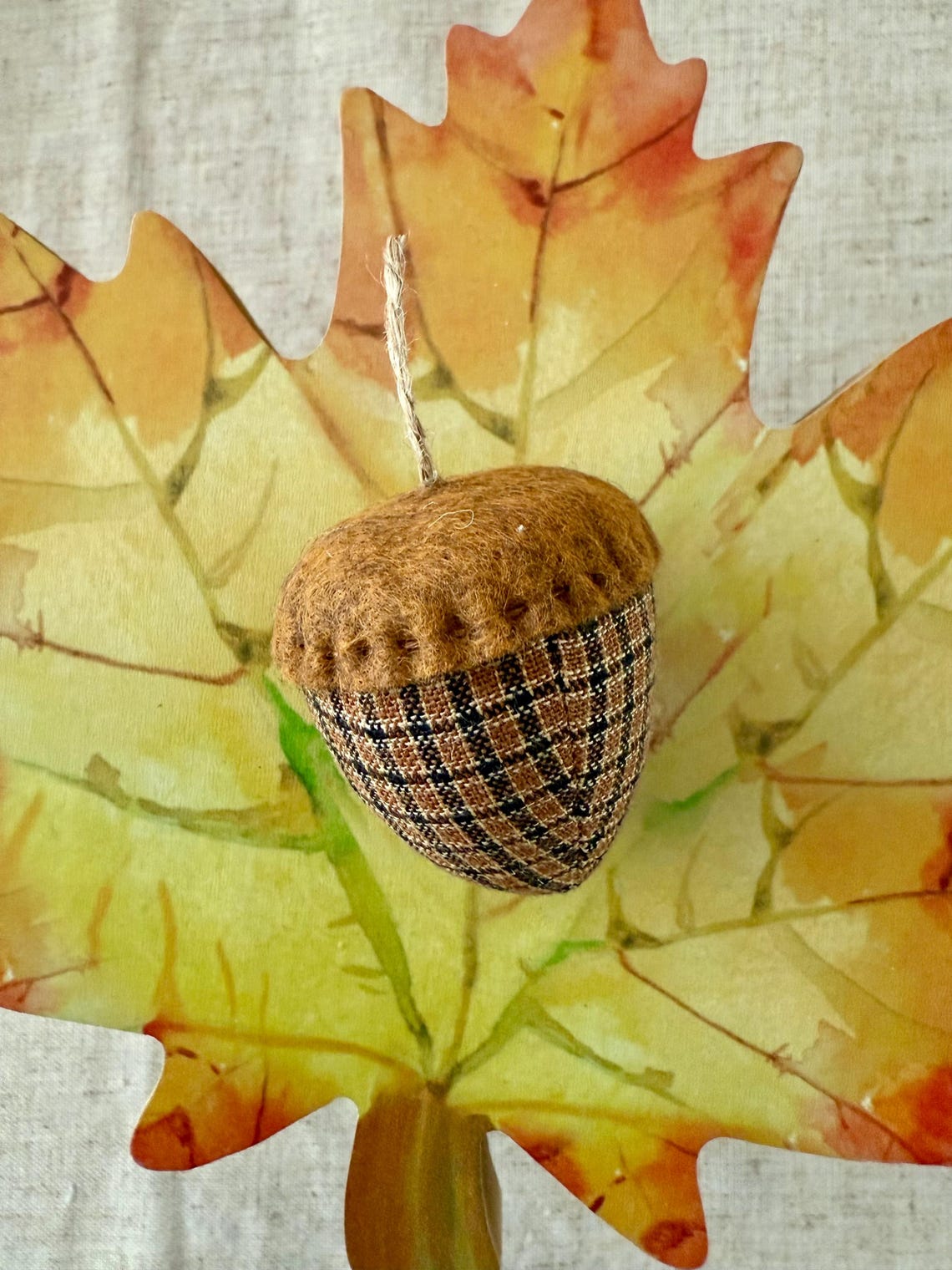 Handmade Stuffed Autumn and Fall Fabric Acorns - Etsy