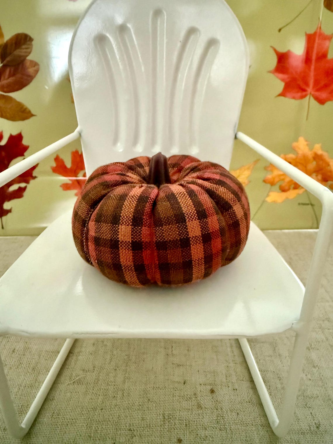 Handmade Mini Plaid Fabric Pumpkins, Fall Tiered Tray Decor - Etsy