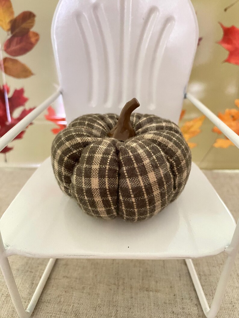 Handmade Plaid Fabric Pumpkins, Fall Tiered Tray Decor - Etsy