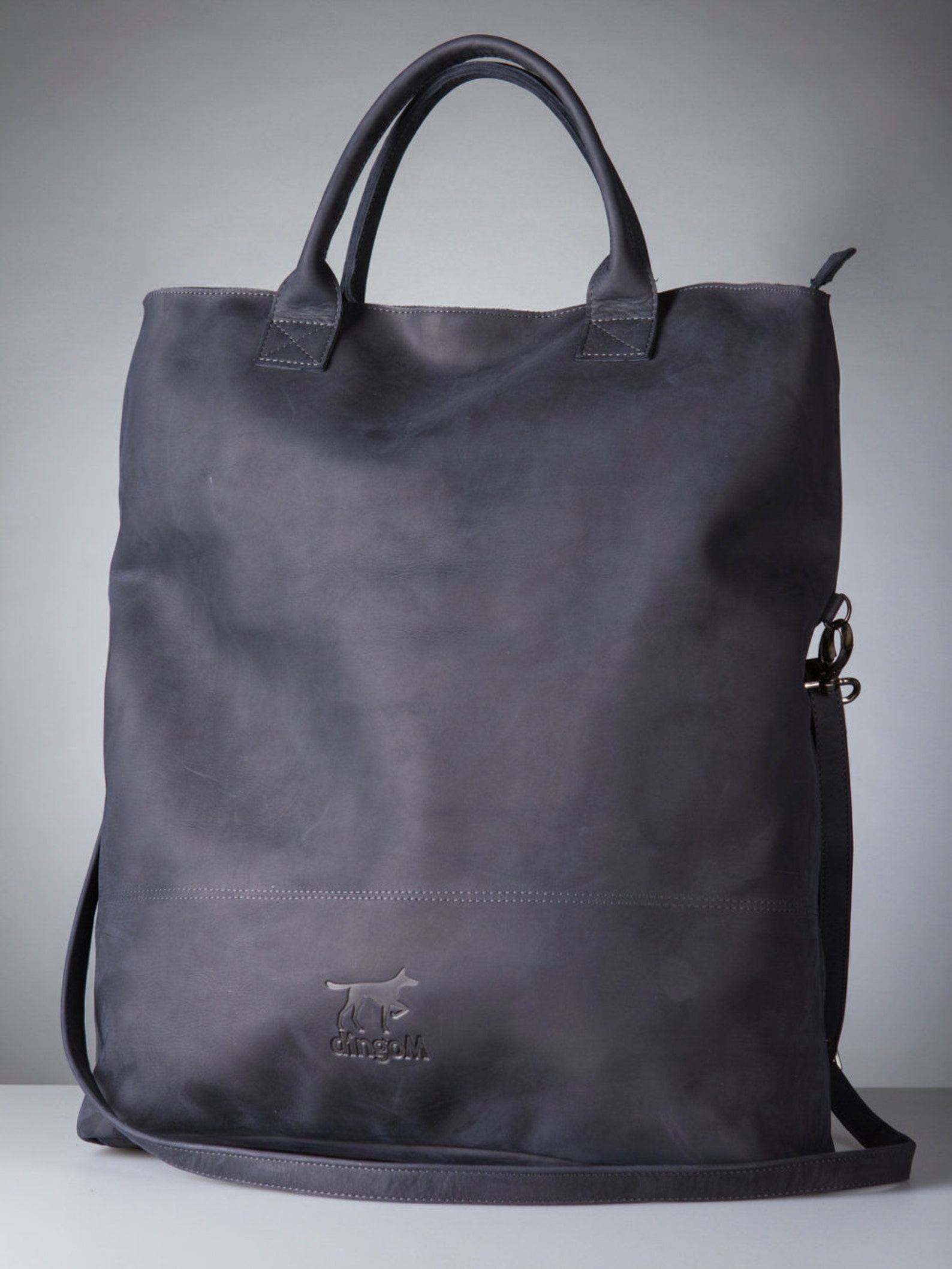 Large foldover purse bag with long handle long tote | Etsy