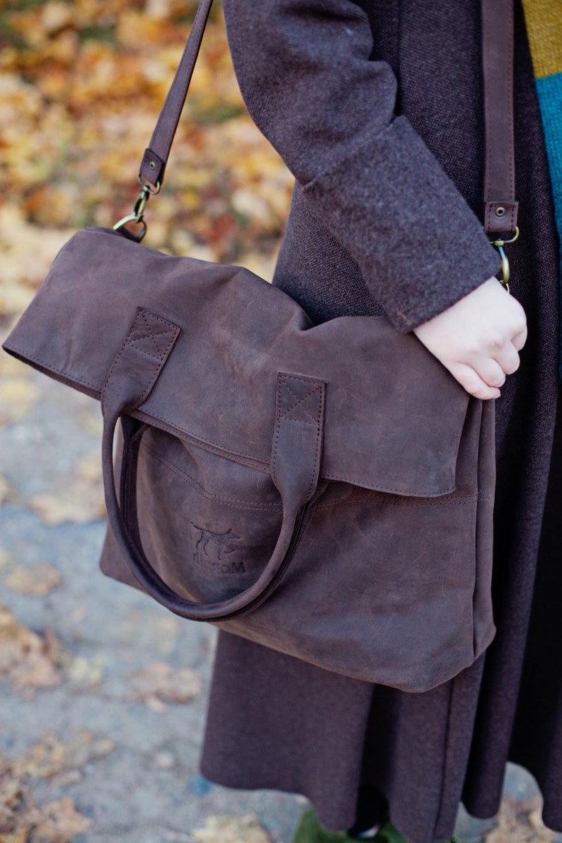 Foldover Crossbody Bag Foldover Tote Large Foldover Purse - Etsy