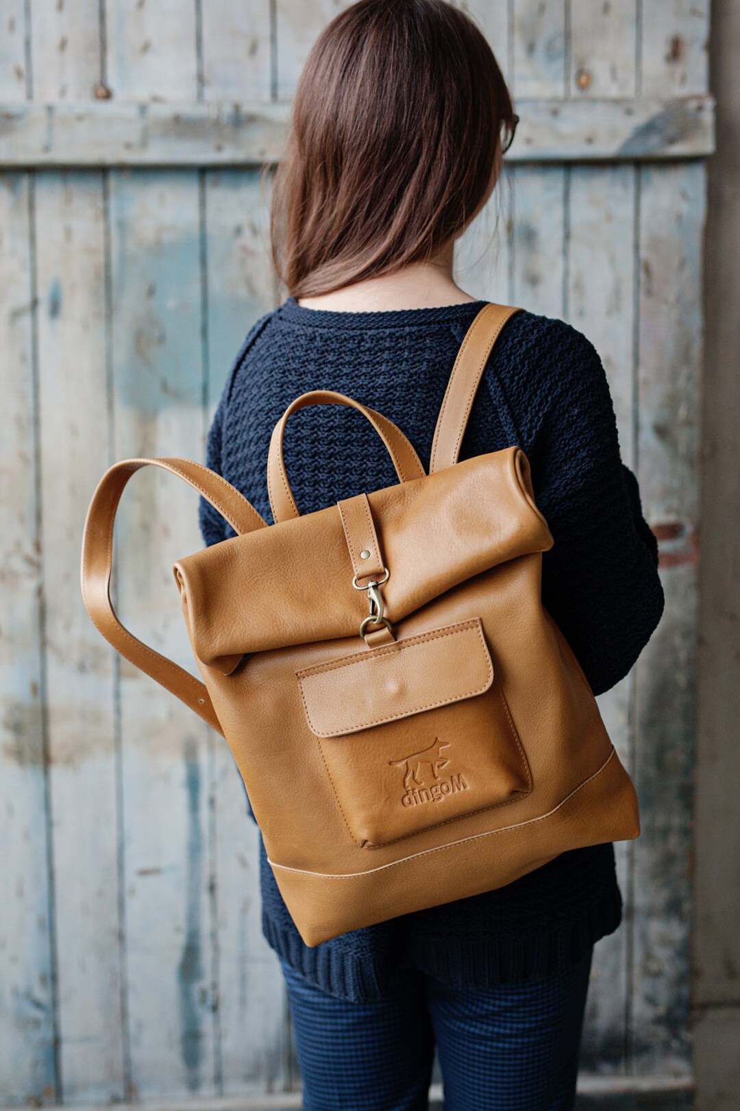 Leather Backpack, Leather Rucksack, Brown Leather Rucksack, Brown ...