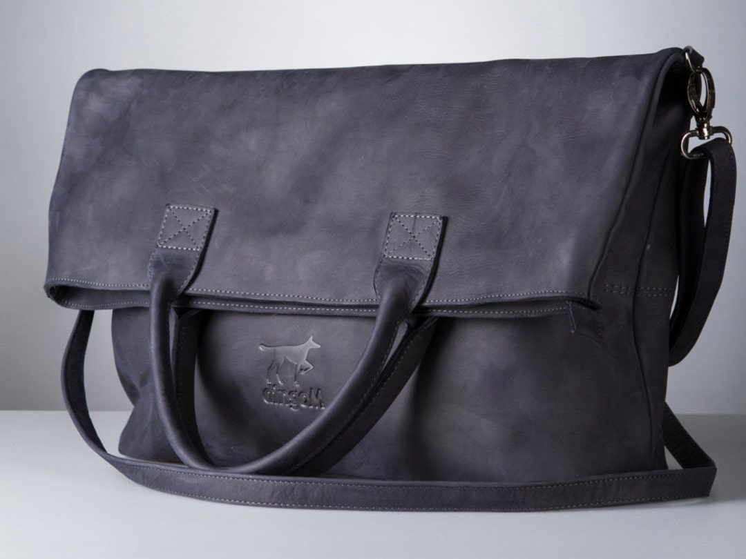 Large Foldover Purse Bag With Long Handle Long Tote Crossbody Tote Big ...