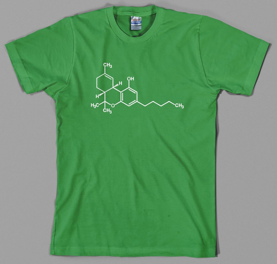 THC Molecule T Shirt, Science, Marijuana, Weed, Pot, Breaking Bad ...