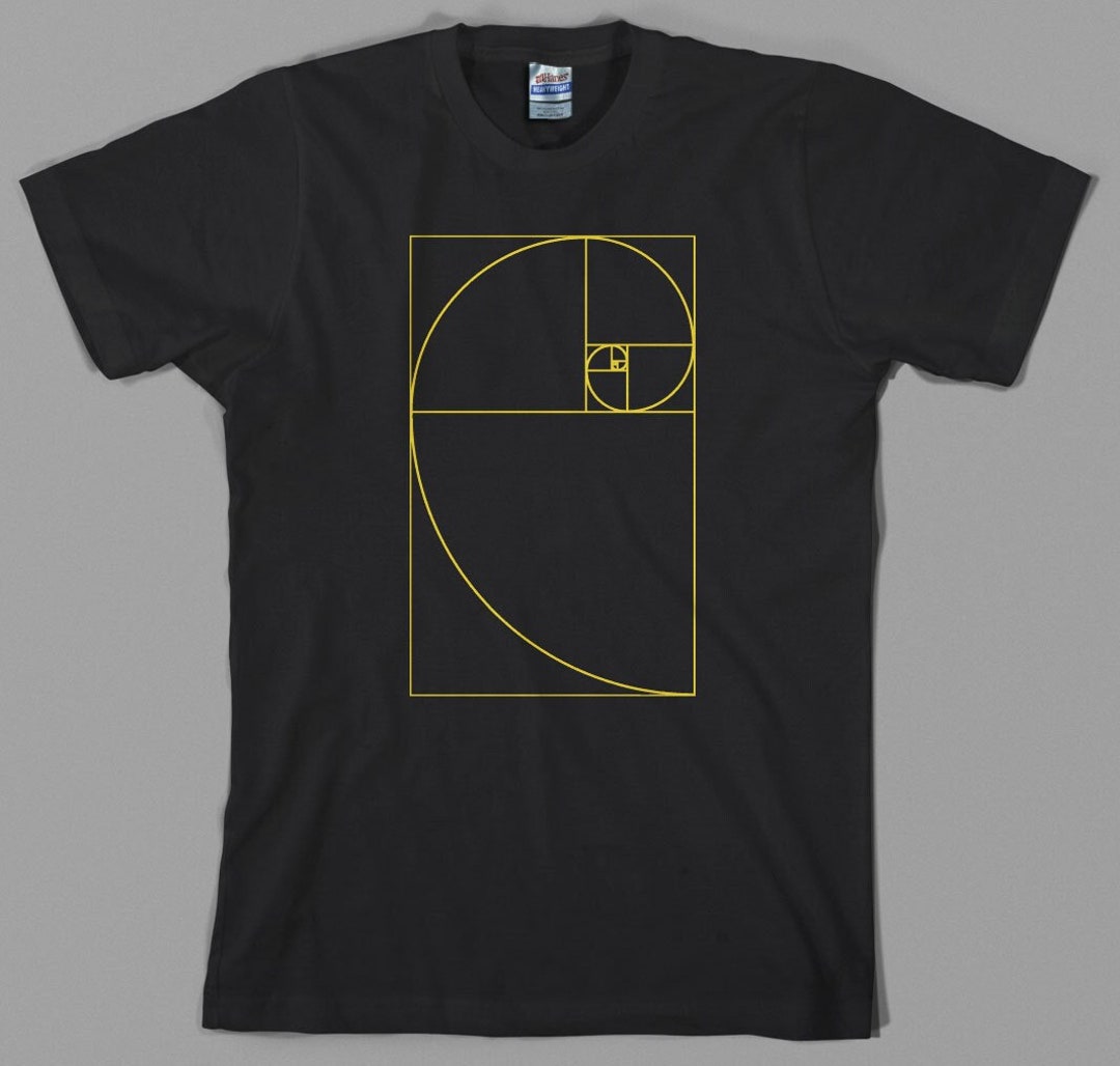 Golden Ratio T Shirt - Fibonacci, Spiral, Da Vinci, Tool, Math, Geek ...