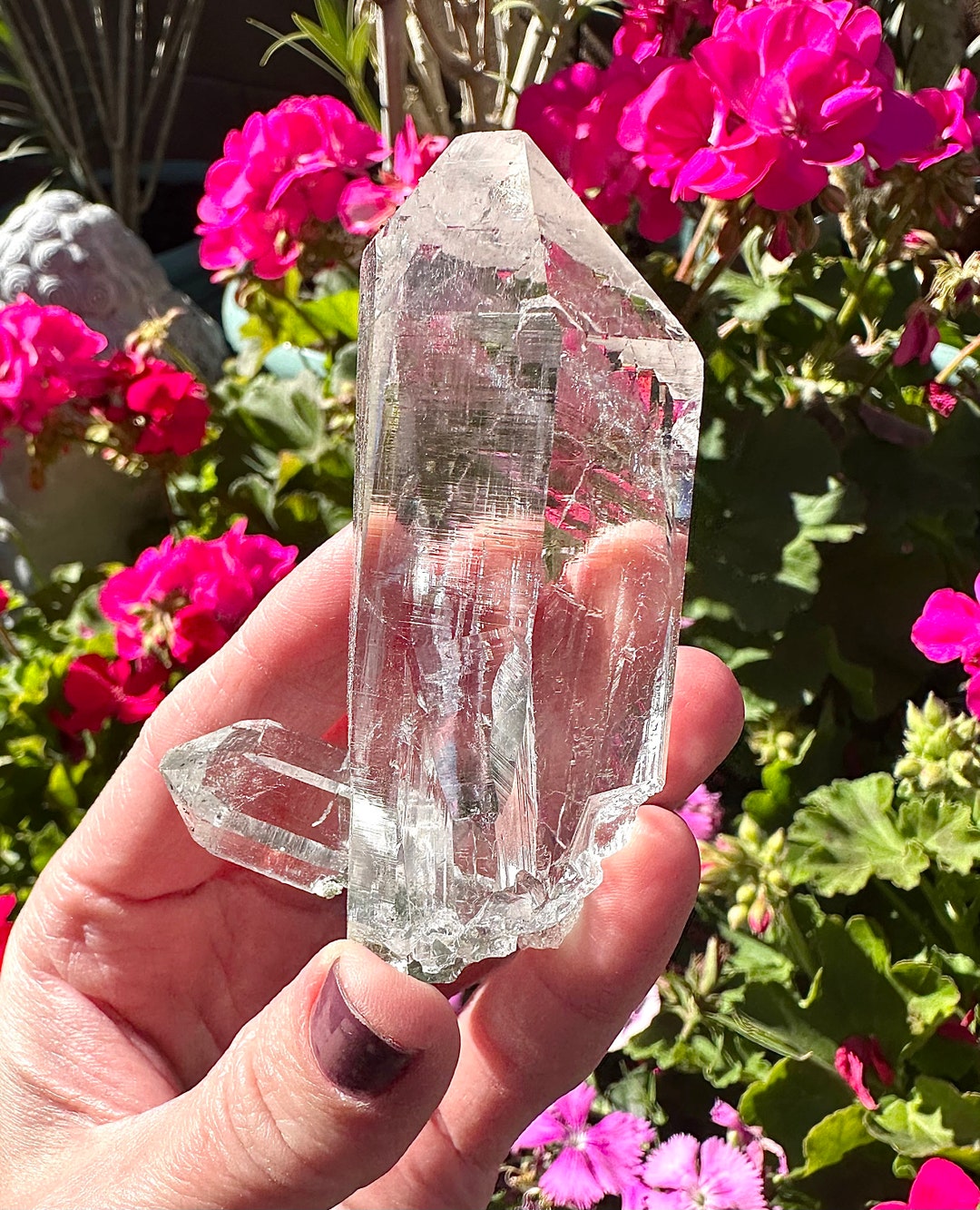3.3 Optical Gazing Himalayan Quartz Point With Chlorite Inclusions, and ...