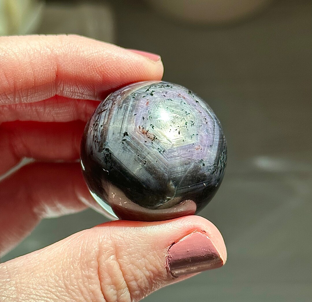 30mm 345carats Very Rare Star Ruby Sapphire Sphere India - Etsy