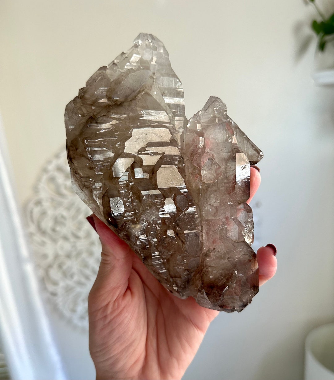 6.5” Multi-dimensional Smoky Quartz Elestial - Minas Gerais , Brazil - Etsy