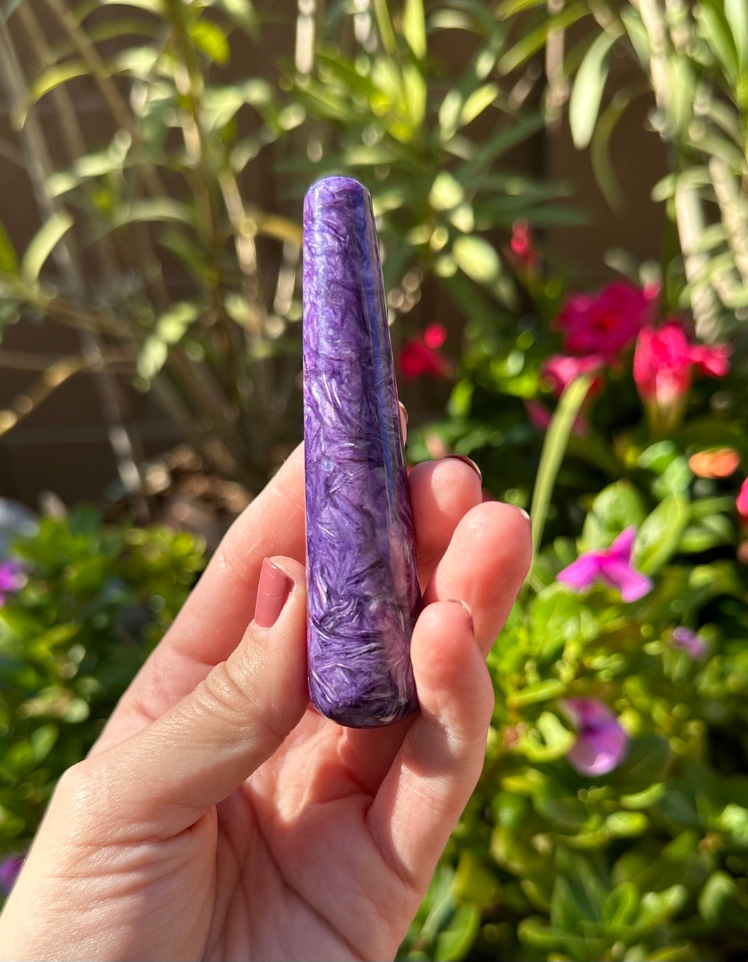 3.5 AAA Chatoyant Charoite Wand Crown Chakra Russia - Etsy