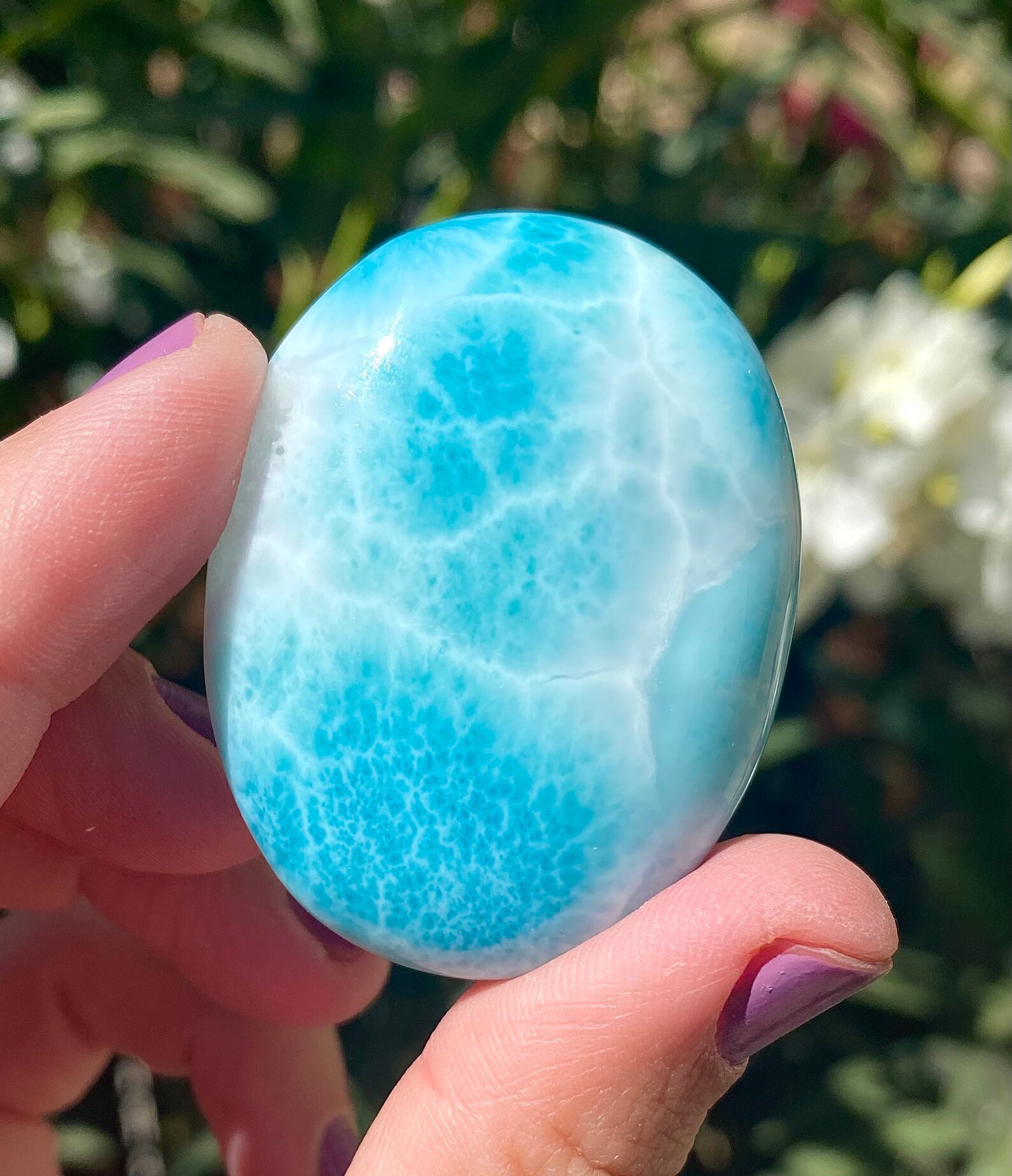 Aquatic AA Larimar Oval Dominican Republic - Etsy