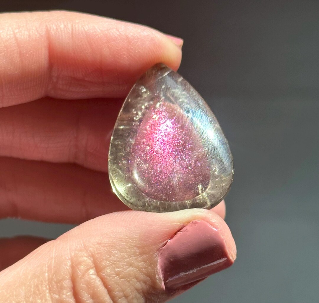 1.2”, 40ct VERY Rare - PINK Fire Quartz Covellite With Flash- Brazil - Etsy