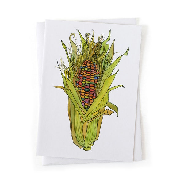 Corn Pun Card - Etsy