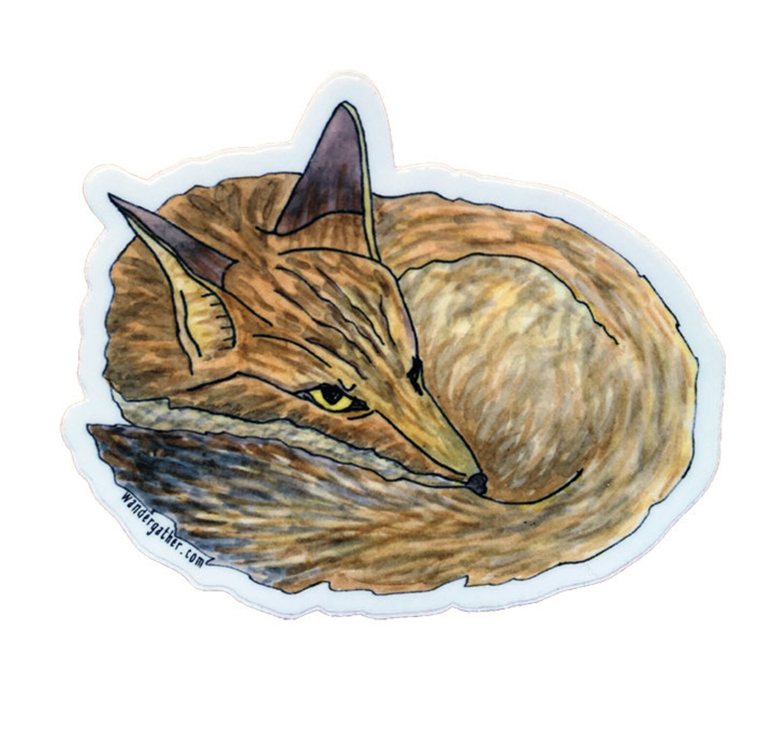Red Fox Sticker: Woodland Animal Vinyl Sticker Vulpes Cute - Etsy