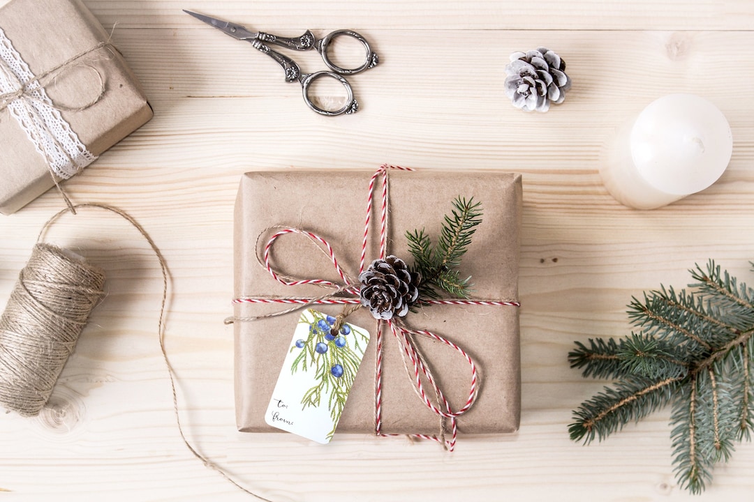 Set of 6 Native Plant Evergreen Gift Tags - Etsy