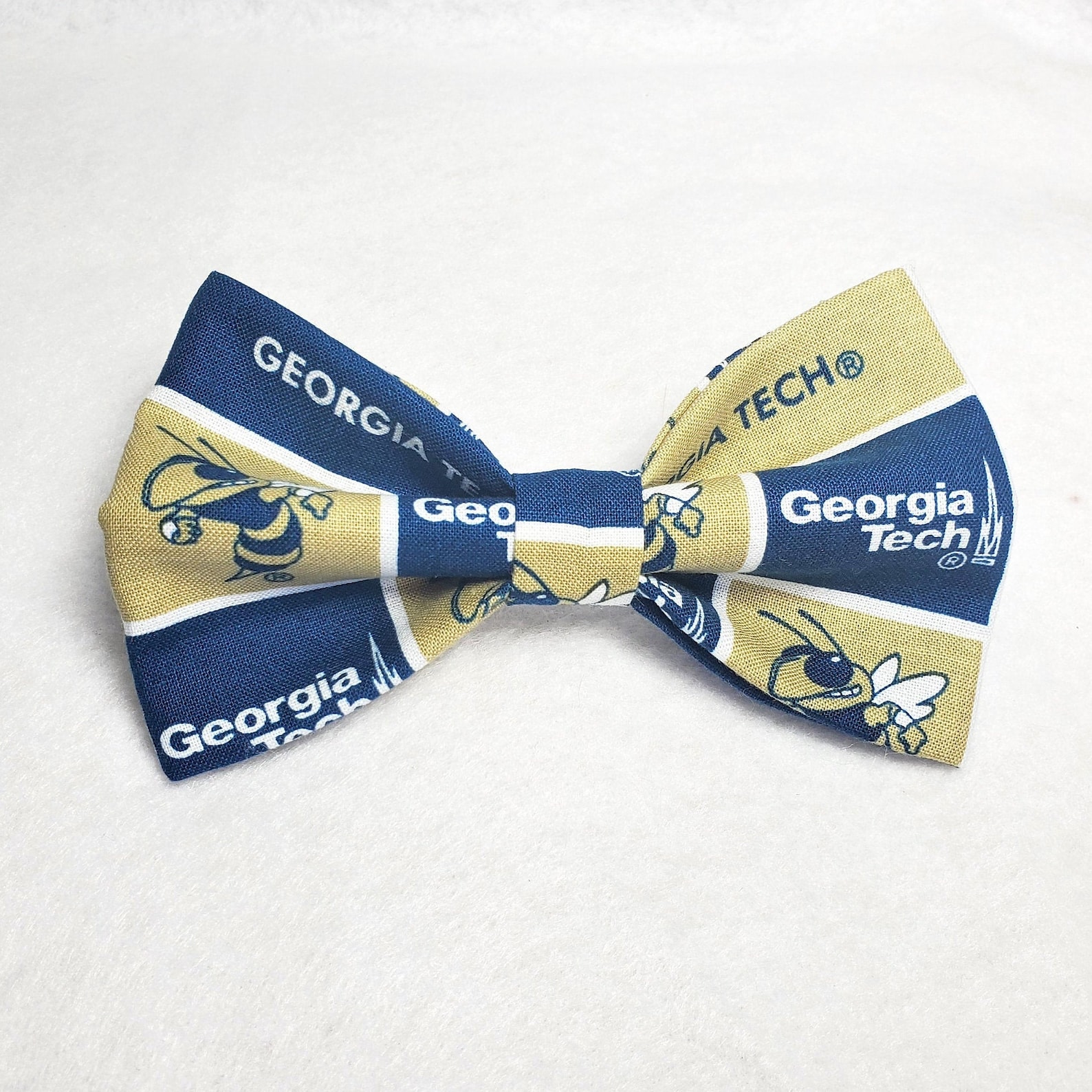 Georgia Tech Pet Bow Tie Georgia Tech Dog Bow Tie Georgia | Etsy