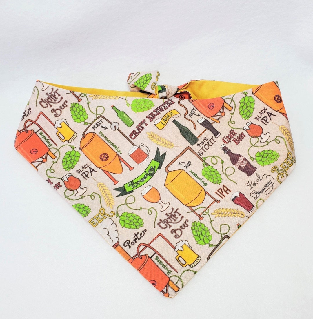 Beer Bandana, Manly Dog Bandana, Boy Dog Bandana, Father's Day Bandana ...