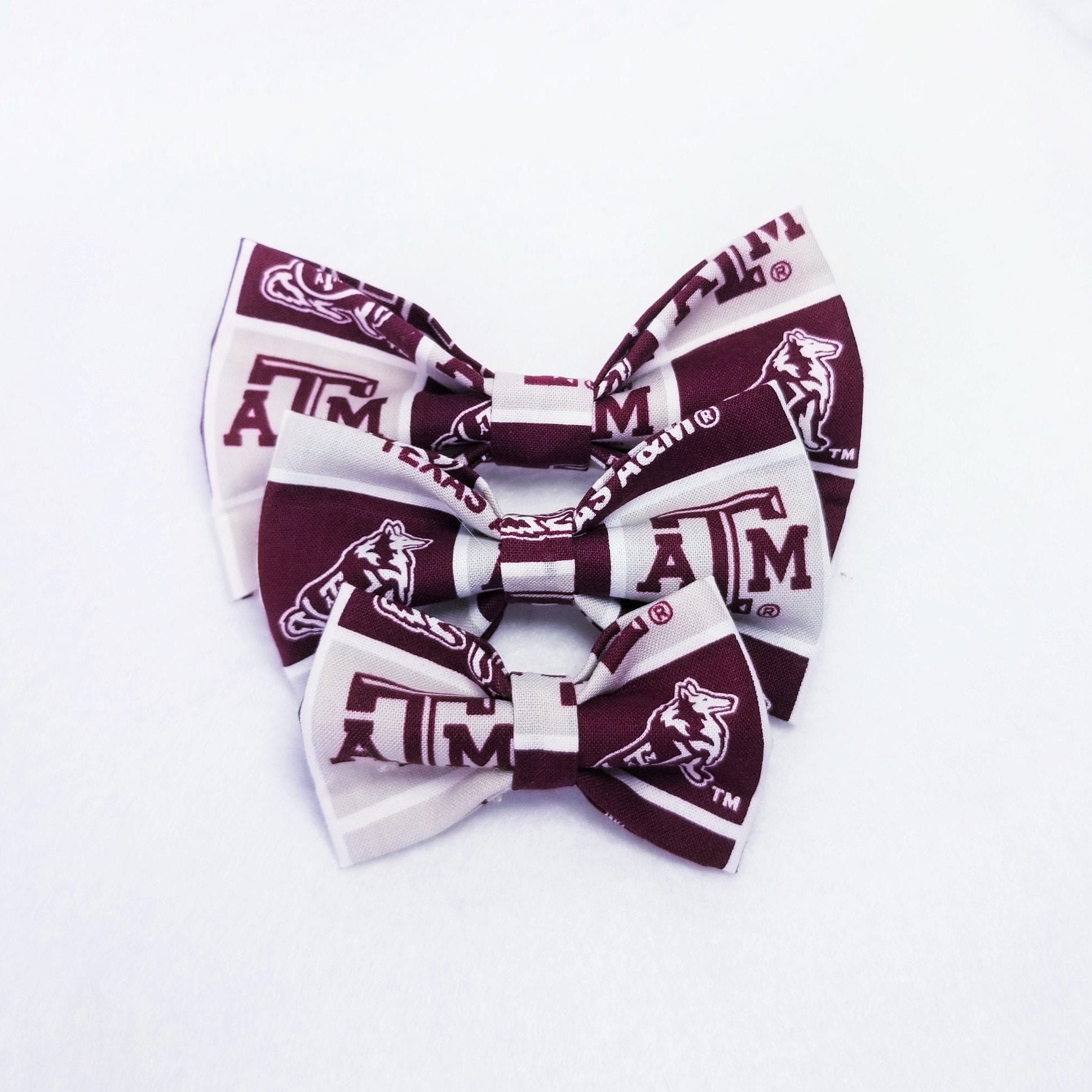 Texas A&M Pet Bow Tie Aggie Dog Bow Tie Aggie Cat Bow Tie - Etsy