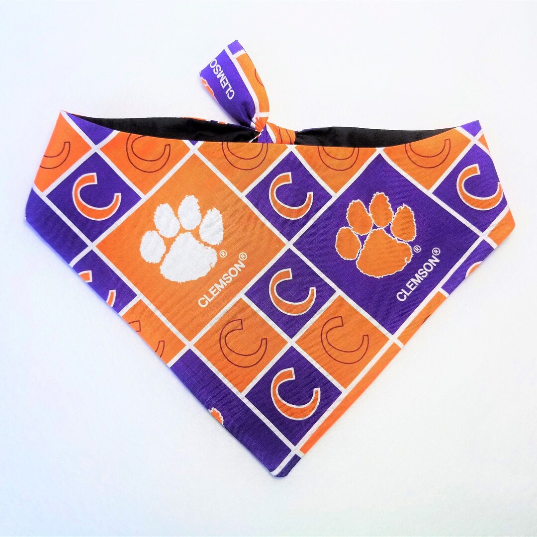 Clemson University Pet Bandana, Clemson University Dog Bandana, Clemson ...