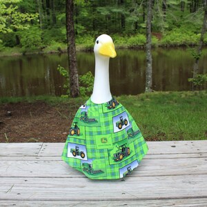 John Deere-inspired Porch Goose Outfit – Handmade Tractor Dress for ...