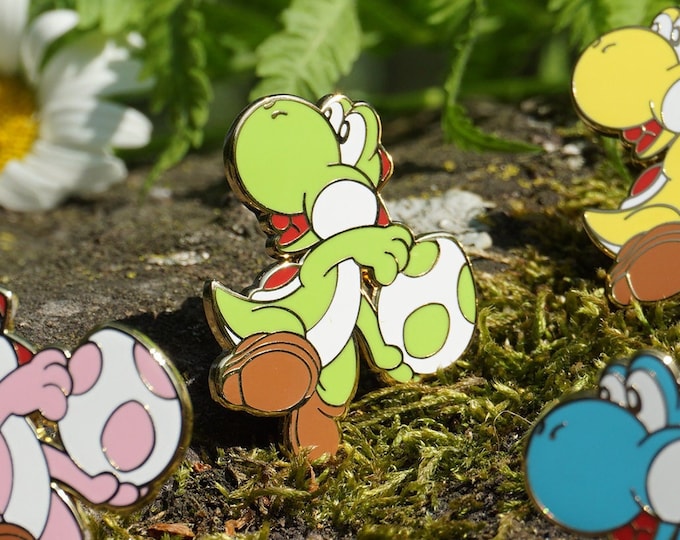 Yoshi Coin Enamel Pin - Etsy