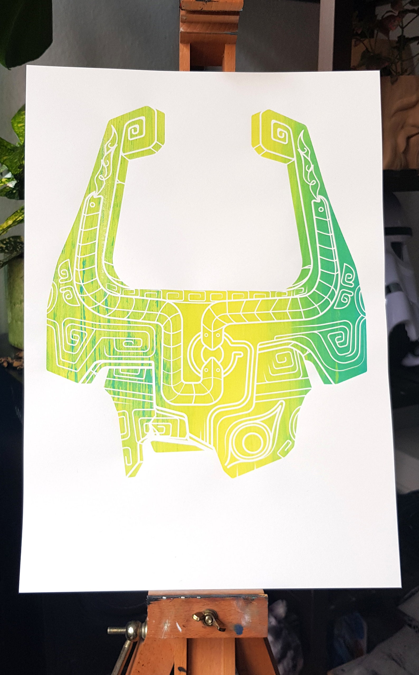 Zelda Twilight Princess - Midna Mask Helmet Screen Print - Etsy