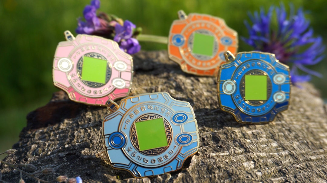 Digivice Large Hard Enamel Pin - in 4 Colors! - Etsy