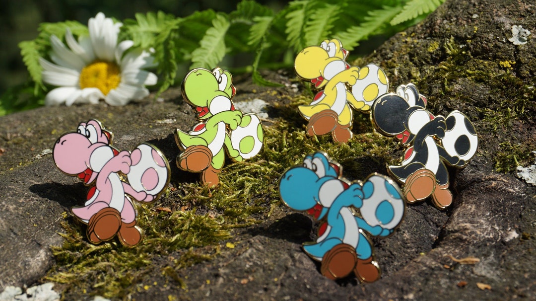 Yoshi Egg Throw Hard Enamel Pin - 5 Colors! - Etsy