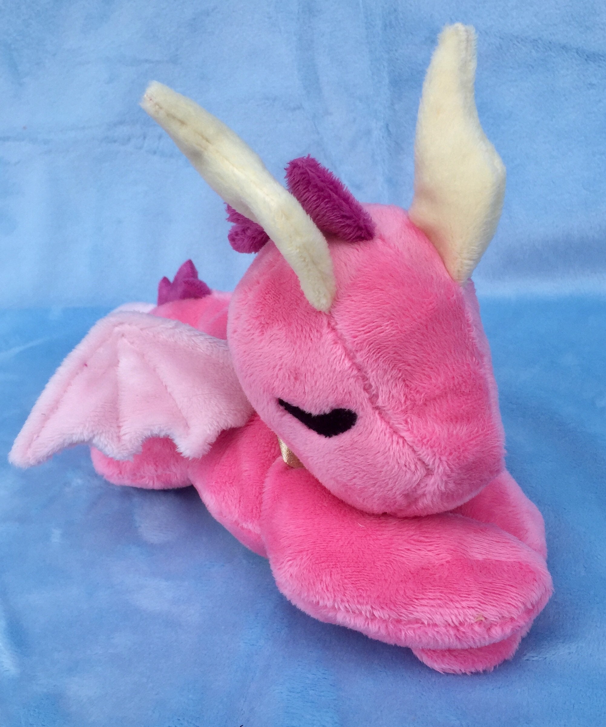 Baby Pink Heart Plush Dragon Pendragons Baby Bean Plush - Etsy