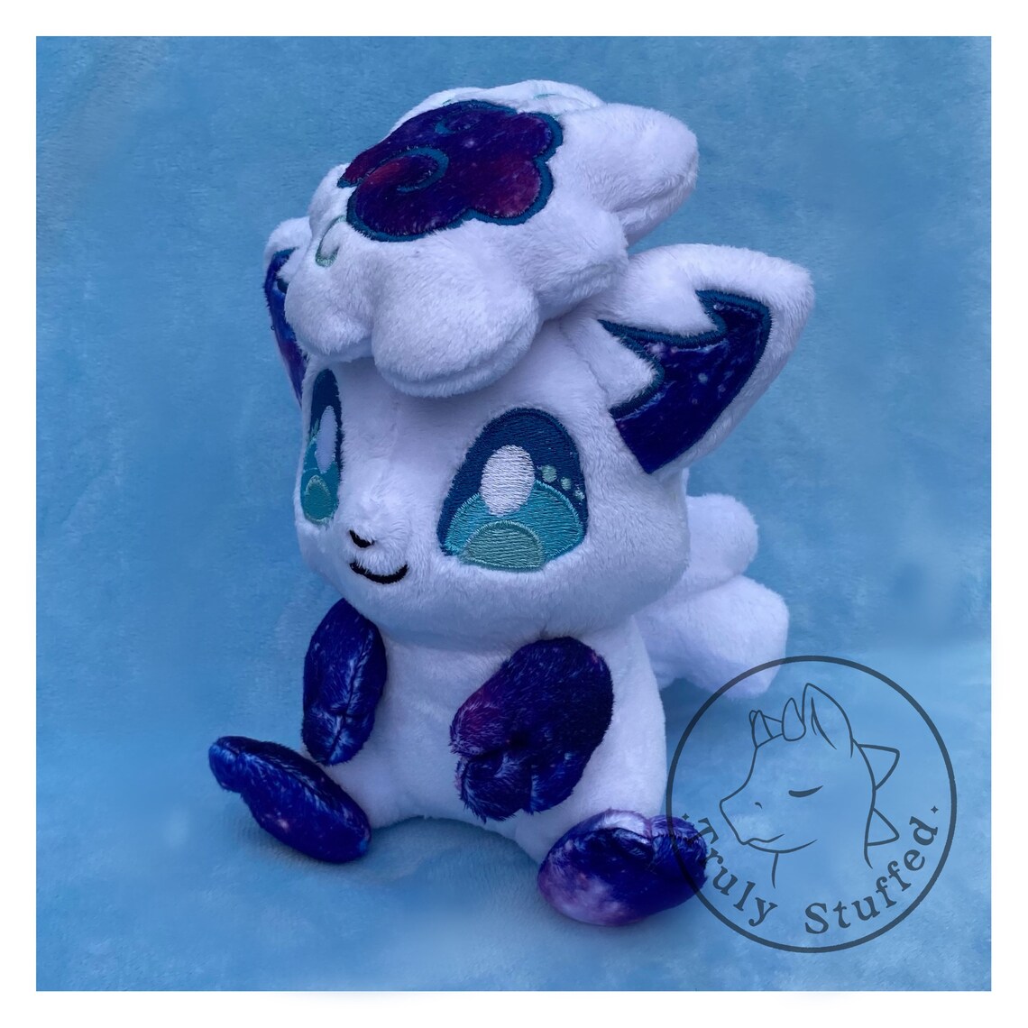 Galaxy Alohan Vulpix Embroidered Plush - Etsy UK