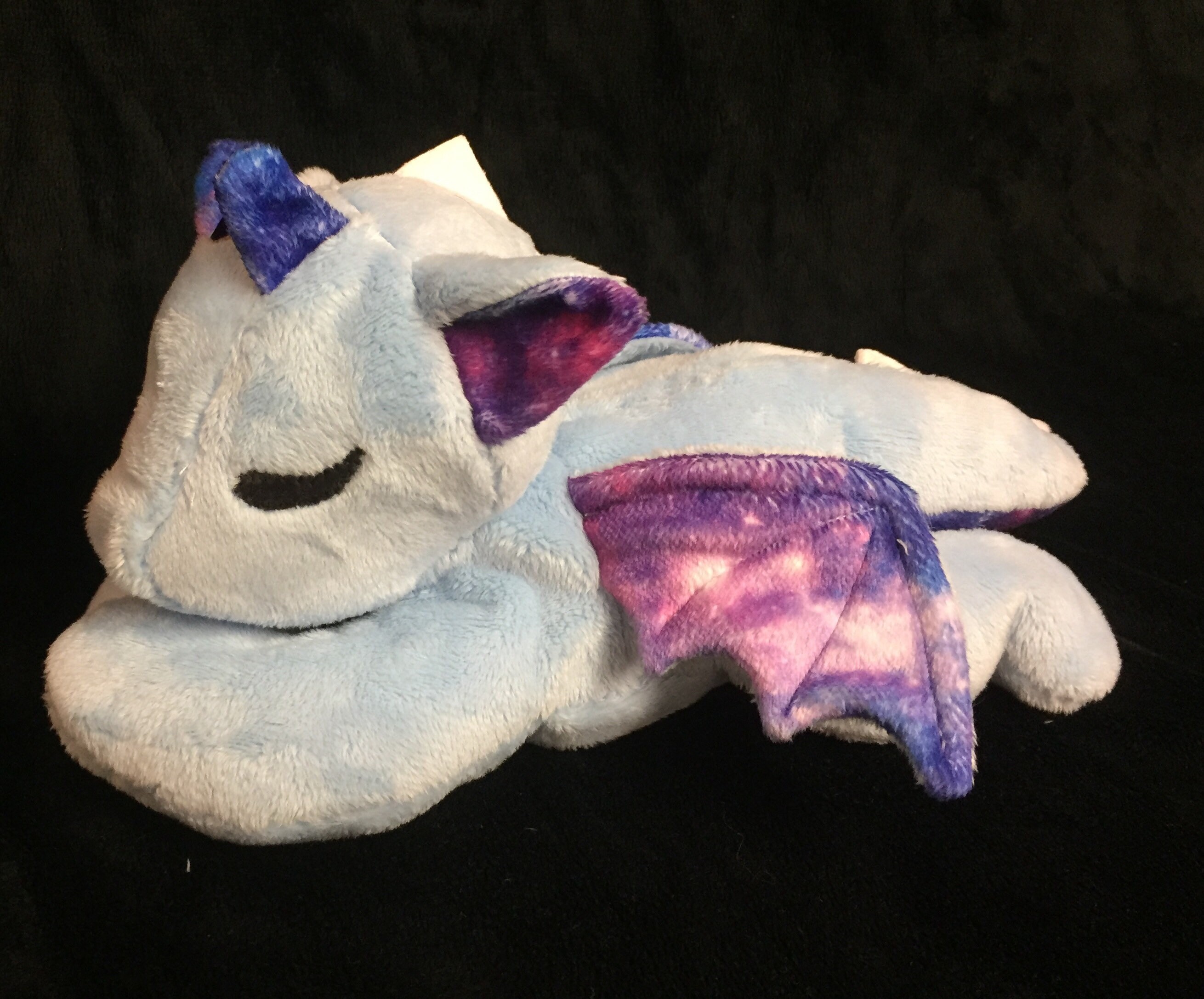 Pendragons Custom Plush Baby Beaned Dragon Baby Blue Galaxy - Baby ...