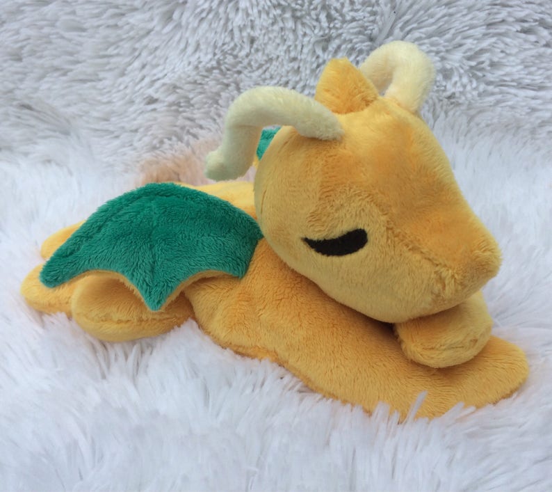 Baby Dragonite Plush Beaned Pokemon Pendragons Baby Bean - Etsy