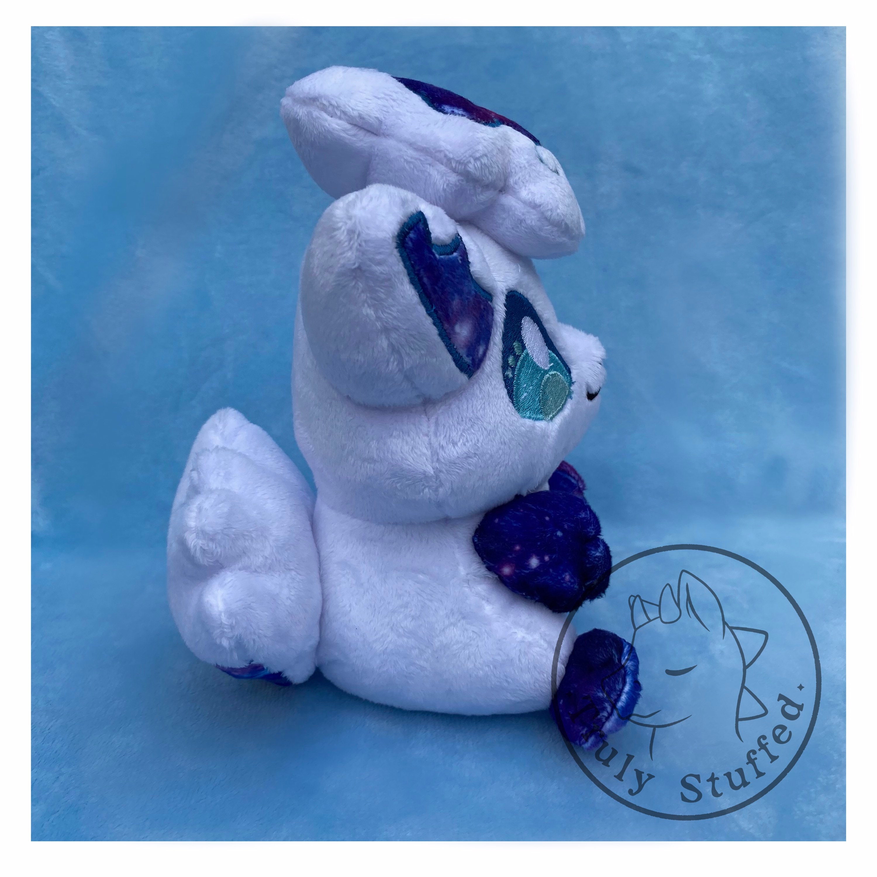 Galaxy Alohan Vulpix Embroidered Plush - Etsy UK