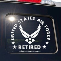 US Air Force Sticker USAF Wings Military Vinyl Decal Car Truck Window ...