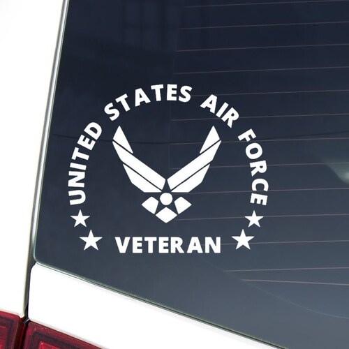 US Air Force Veteran Die Cut Vinyl Decal Sticker - Etsy